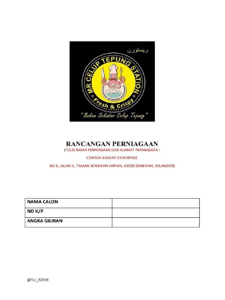 Contoh KK Perniagaan | PDF