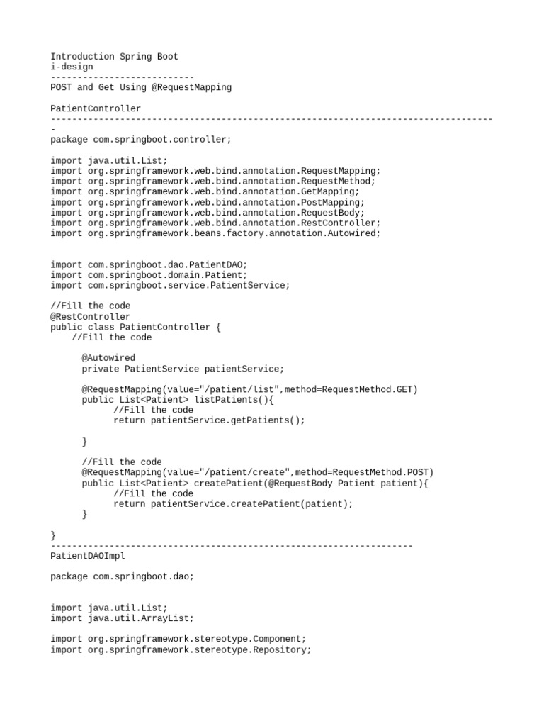 Intro To Springboot And Rest And Jpa Pdf Java Programming Language 4665