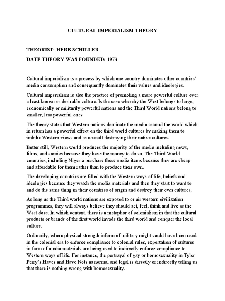 Cultural Imperialism Explained | PDF | Communication | Imperialism
