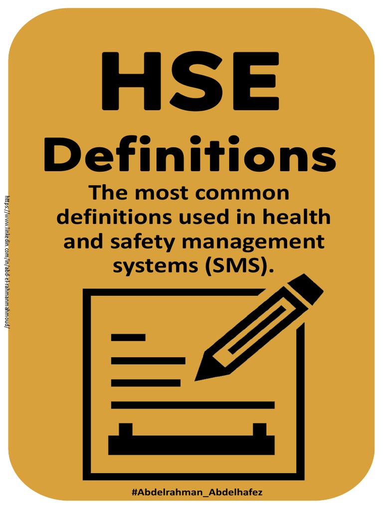 HSE Definitions and Key Concepts | PDF | Risk | Safety