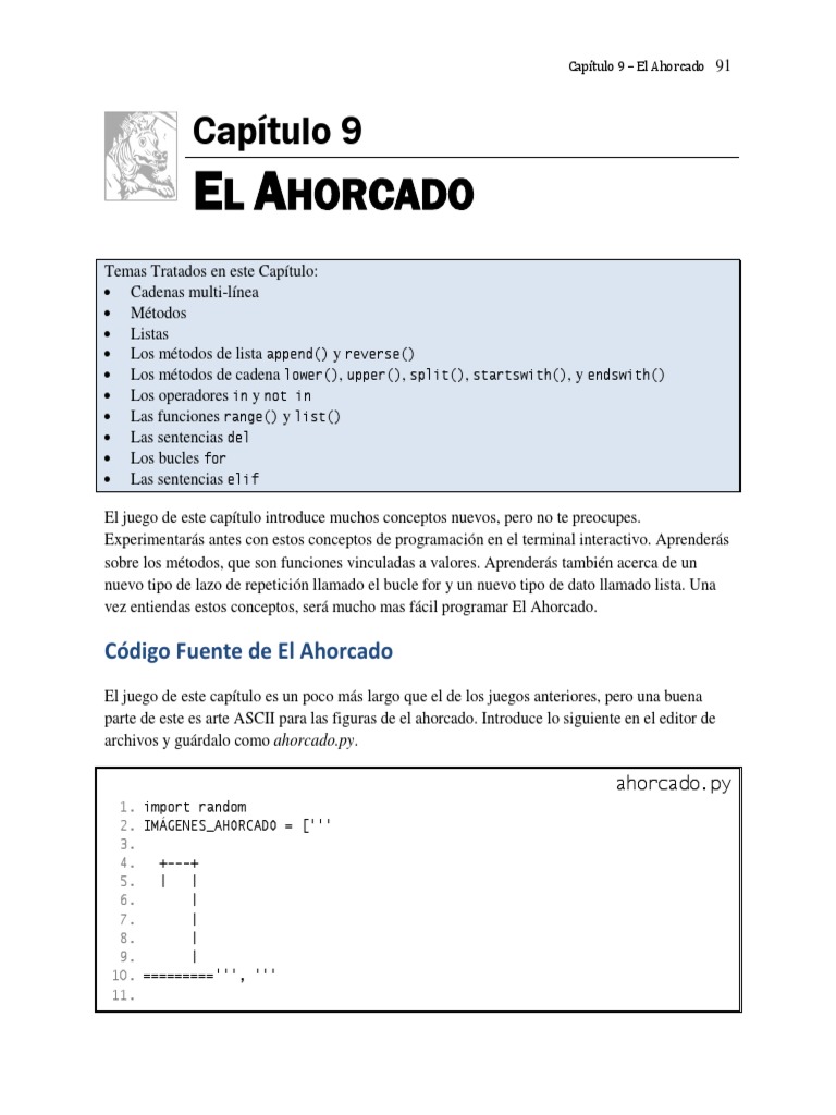 Juego De Ahorcado En Python Pdf Python Lenguaje De Programación Programación De Computadoras 