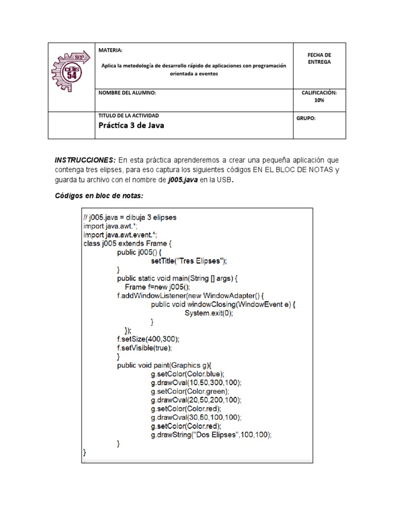 Práctica 3 de Java | PDF