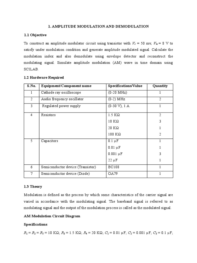 ADC Exp.-1 | PDF | Modulation | Frequency Modulation