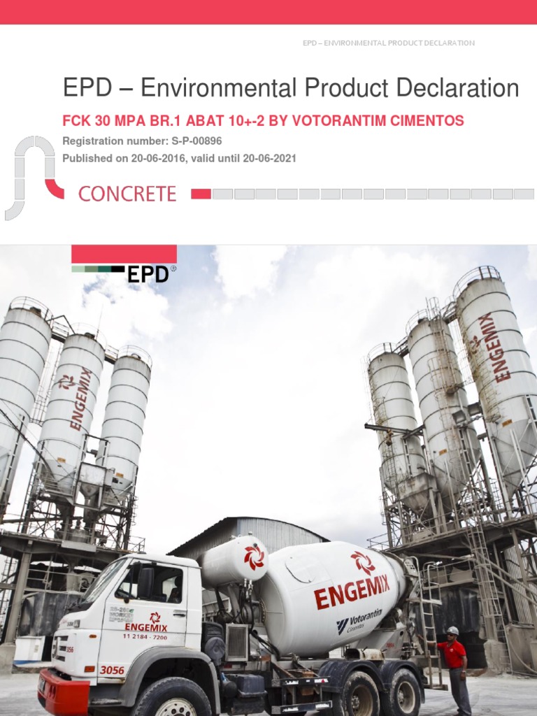 EPD - Concreto | PDF | Concrete | Waste