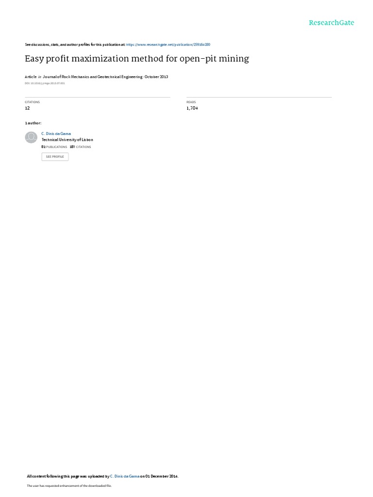 Stripping Ratio | PDF | Mining | Ore