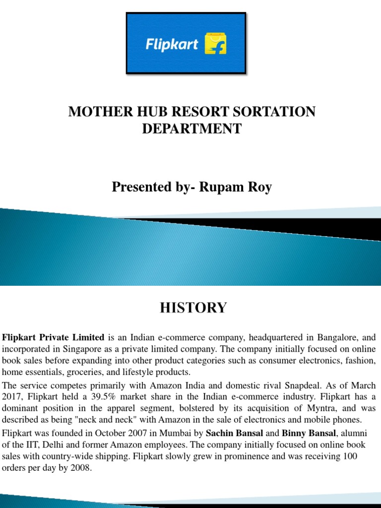 Flipkart MH Resort PPT by Rupam Roy | PDF | Economies | Marketing