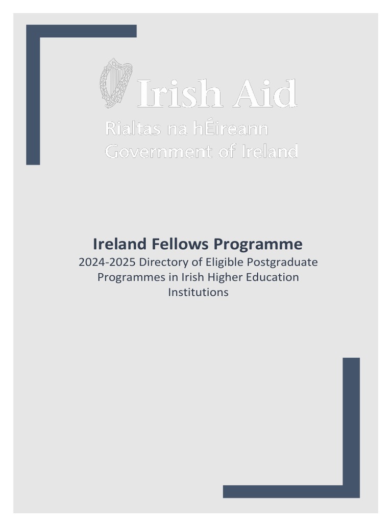 Ireland Fellows Programme Directory of Programmes 2024-25 | PDF ...