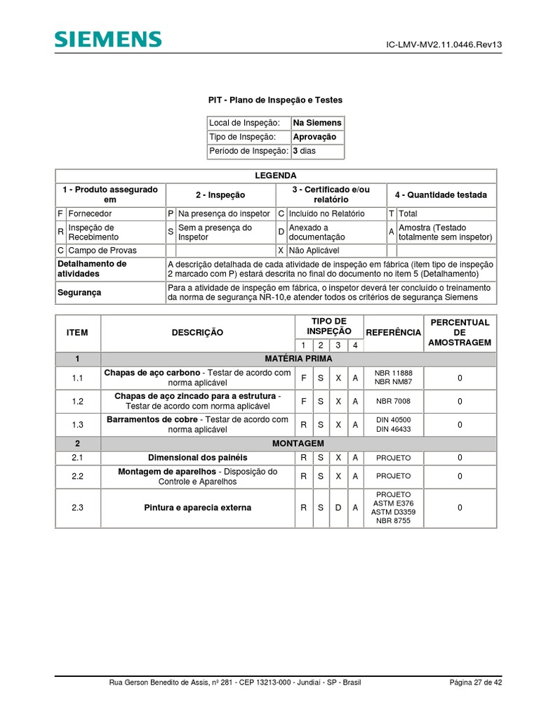 PIT - Siemens_IC-LMV-MV2.11.0446 | PDF | Rede elétrica | Transformador