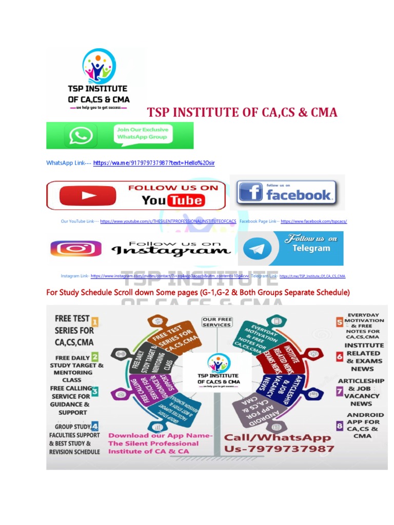 CS Executive Study Schedule Overview | PDF | Payments | Business Economics