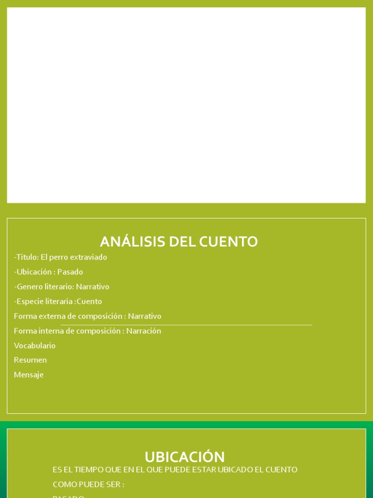 Análisis Del Cuento | PDF