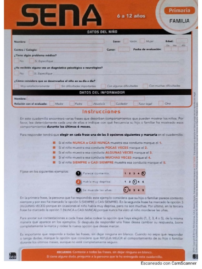 Sena 6 A 12 Anos Familia | PDF