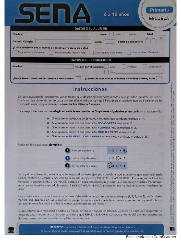 Sena 6 A 12 Anos Primaria | PDF