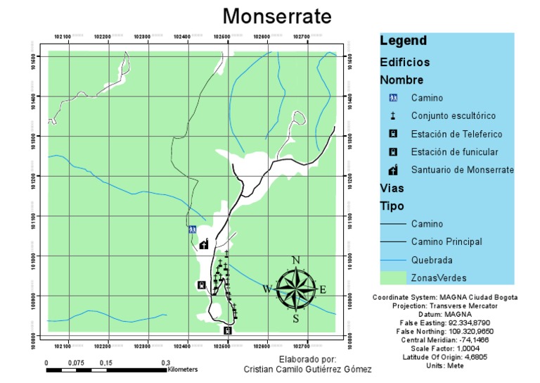 Mapa y Ubicación de Monserrate | PDF | Cartografía