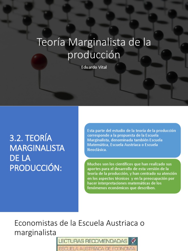 Teoria Marginalista de La Produccion | PDF | Capital (economía ...