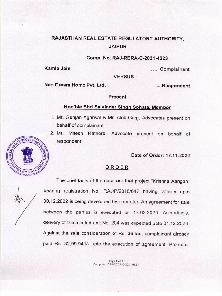 Raj Rera C 2021 4223 | PDF