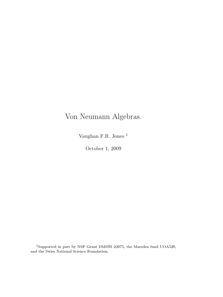 Von Neumann | PDF | Hilbert Space | Vector Space