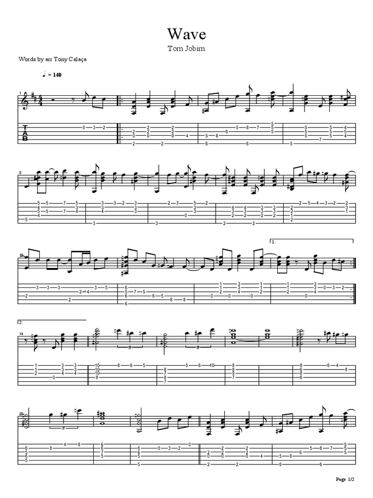 Wave - Tom Jobim | PDF