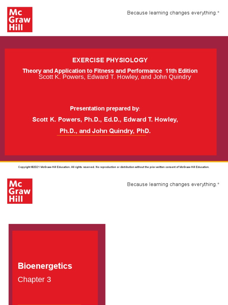 Powers Exercise Physiology 11e PPT Chapter3 ADA | PDF | Adenosine ...