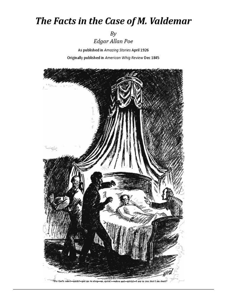 Amazing Stories 1926 04 - The Facts in The Case of M. Valdemar by Edgar ...