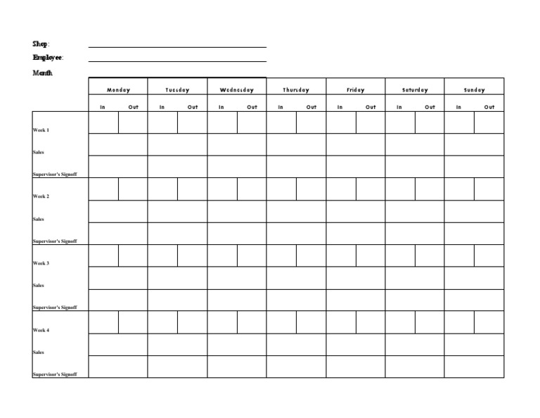 Daily Performance Sheet | PDF