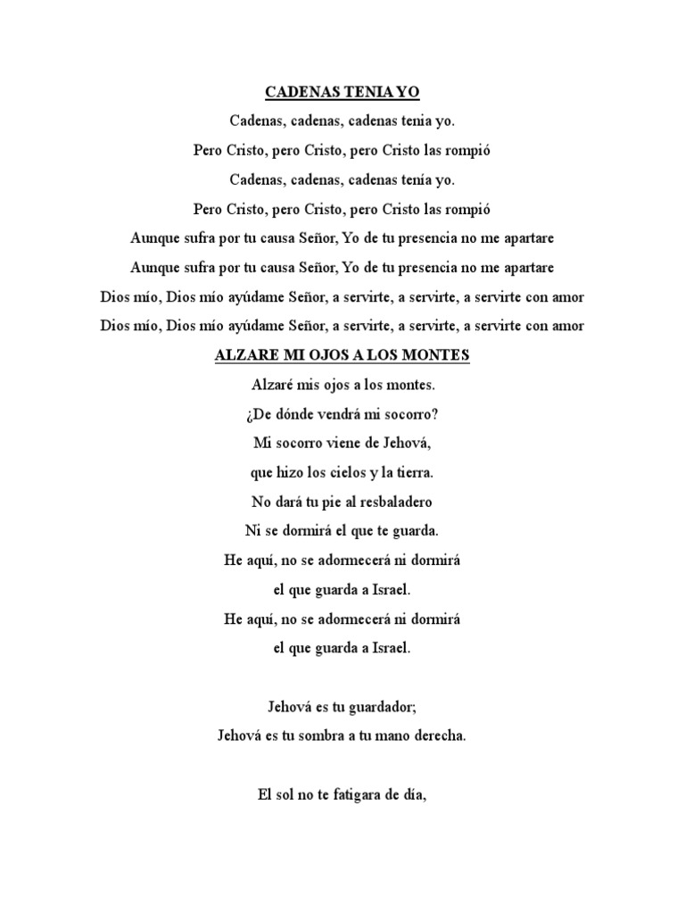 Cadenas Tenia Yo | PDF