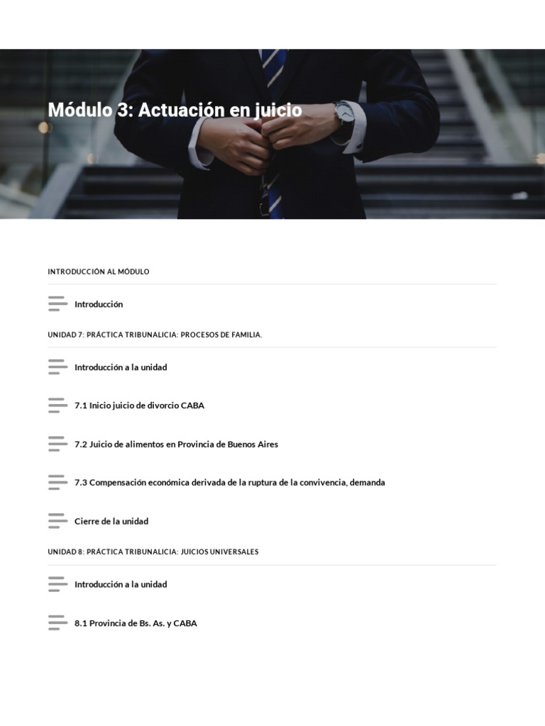 Modulo 3 - Practica Civil y Comercial | PDF | Divorcio | Mandato
