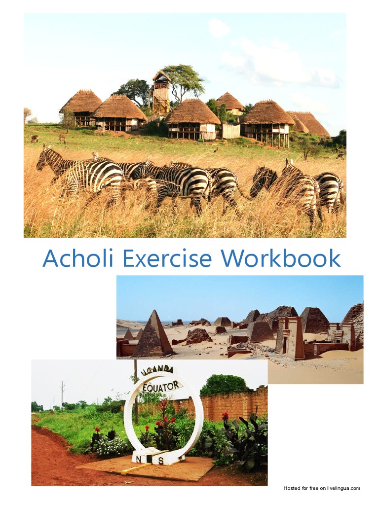 Acholi Excercise Work Book | PDF | Linguistics
