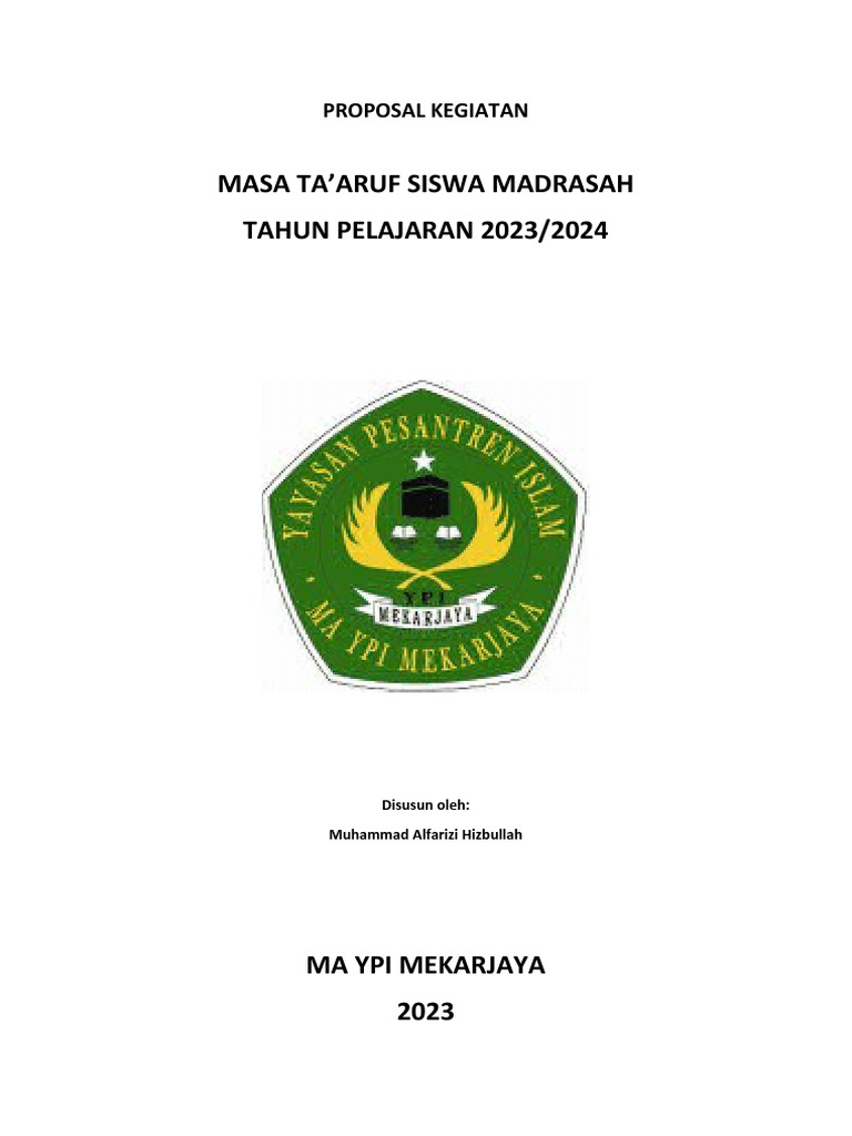 Proposal Kegiatan Matsama - Out | PDF