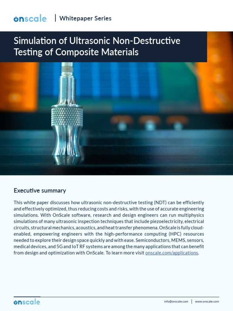 OnScale - CFRP Simulation of Ultrasonic Non-Destructive Testing of ...