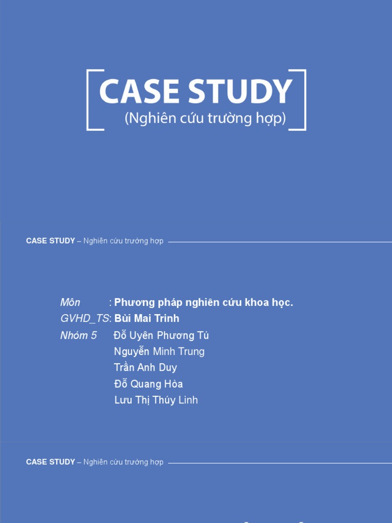Nghiên C U Trư NG H P (Case Study) | PDF