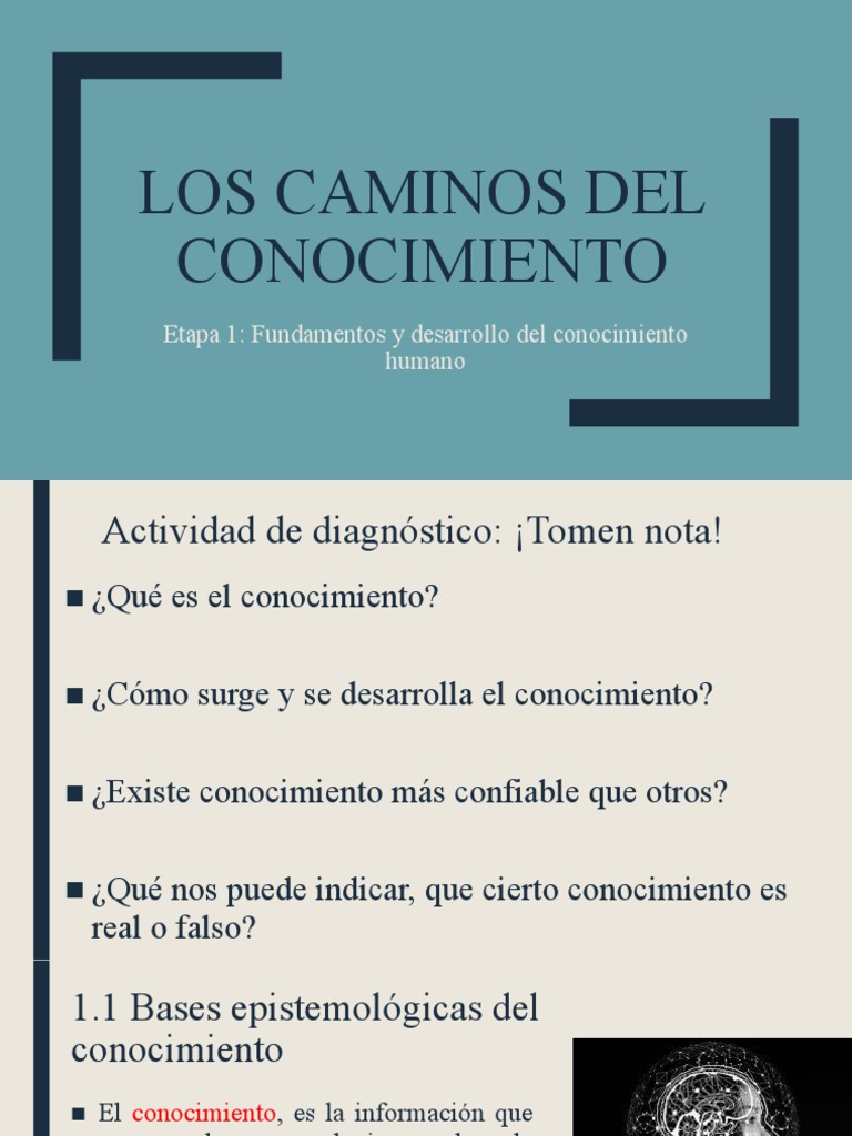 Los Caminos Del Conocimiento | PDF | Conocimiento | Empirismo