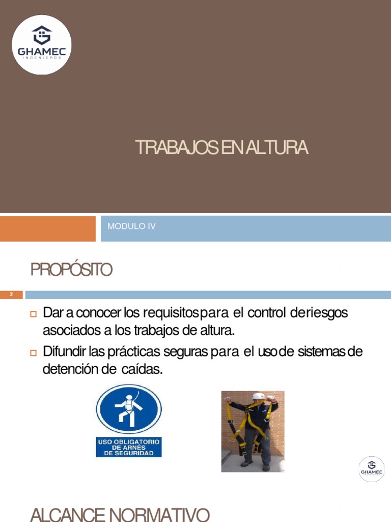 Modulo 4 Trabajos en Altura | PDF | Andamio | Bienes manufacturados