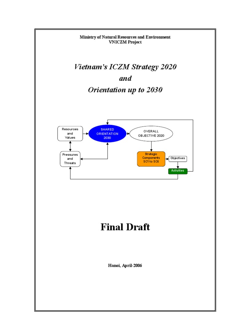 Vietnam ICZM Strategy 2020-2030 Overview | PDF | Coast | Sustainability