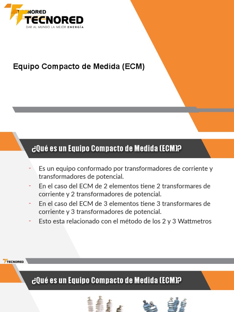 Equipo Compacto de Medida (ECM) | PDF | Transformador | Corriente eléctrica