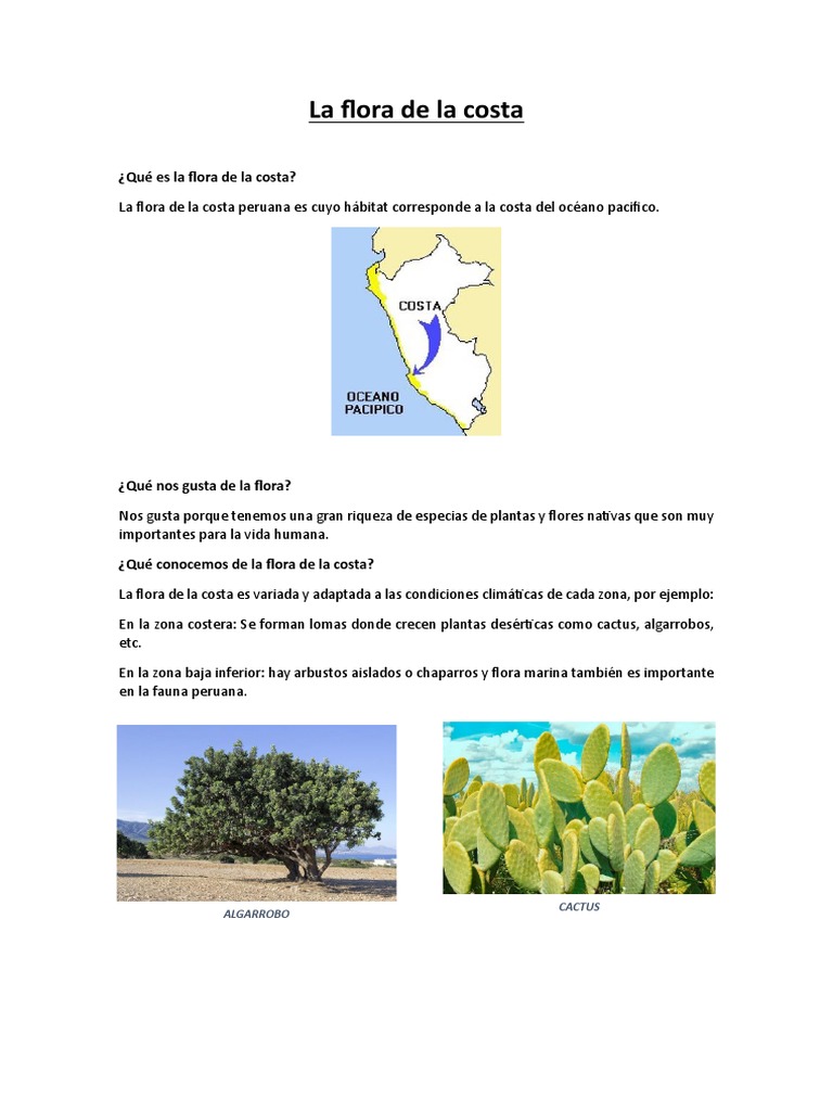 La Flora de La Costa | PDF