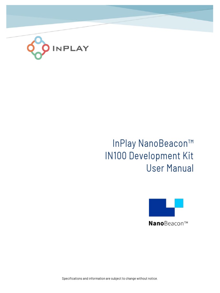 InPlay NanoBeacon Develop Kit Specification V1.02 | PDF | Computer ...