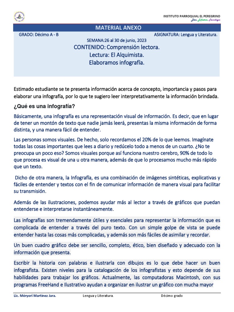 Anexo Guía Del 26 Al 30 - 06-23 | PDF | Información | Infografia