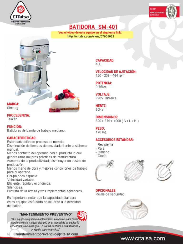 Batidora SM-401 | PDF
