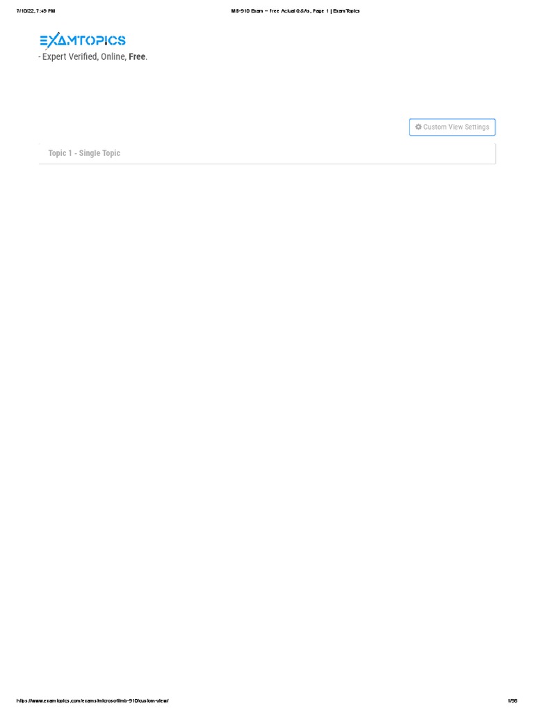 Mb-910 Dumps | PDF | Sales | Linked In