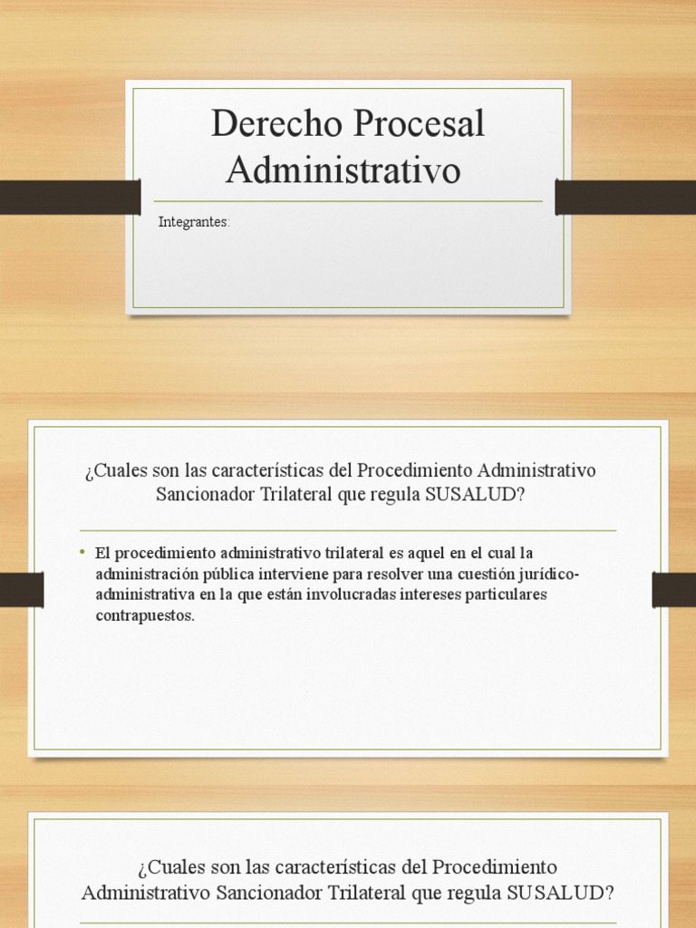 Derecho Procesal Administrativo | PDF