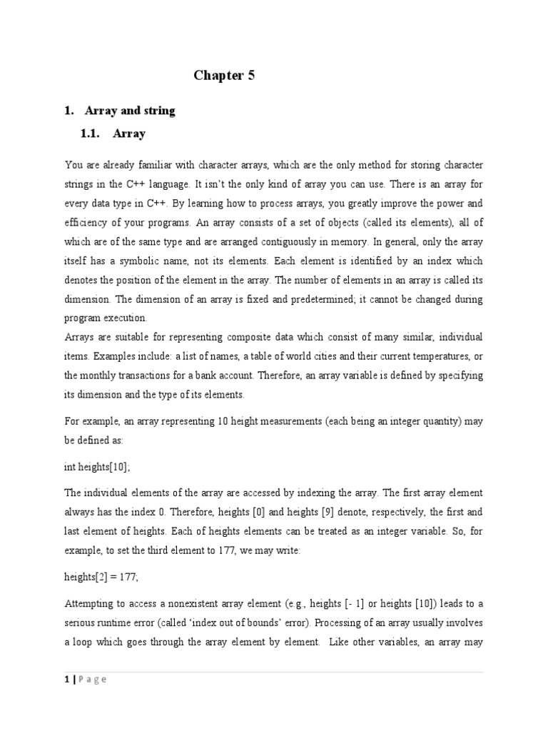 Chapter 1 Pdf Pointer Computer Programming String Computer Science 