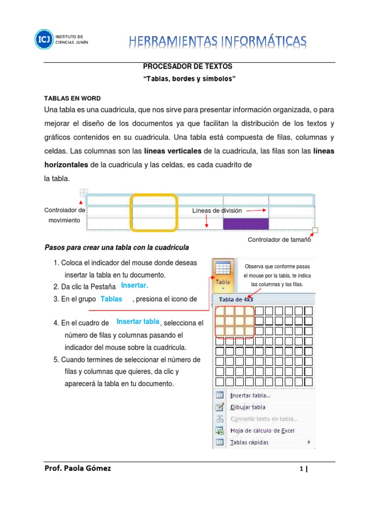 Uso de La Tablas | PDF | Informática | Software