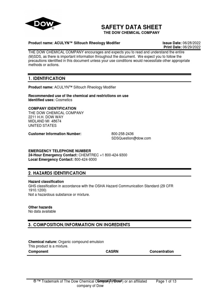 MSDS | PDF | Toxicity | Dangerous Goods