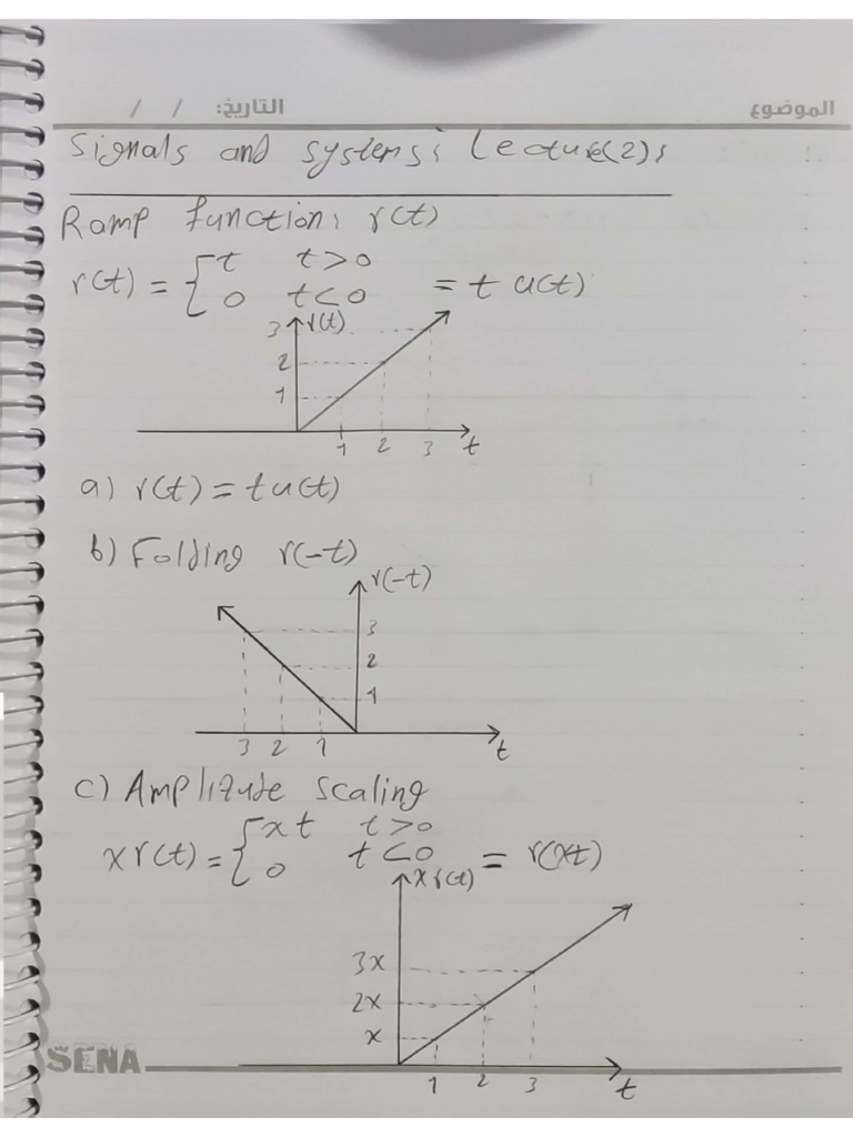 Signals and Systems Lecture 2 | PDF