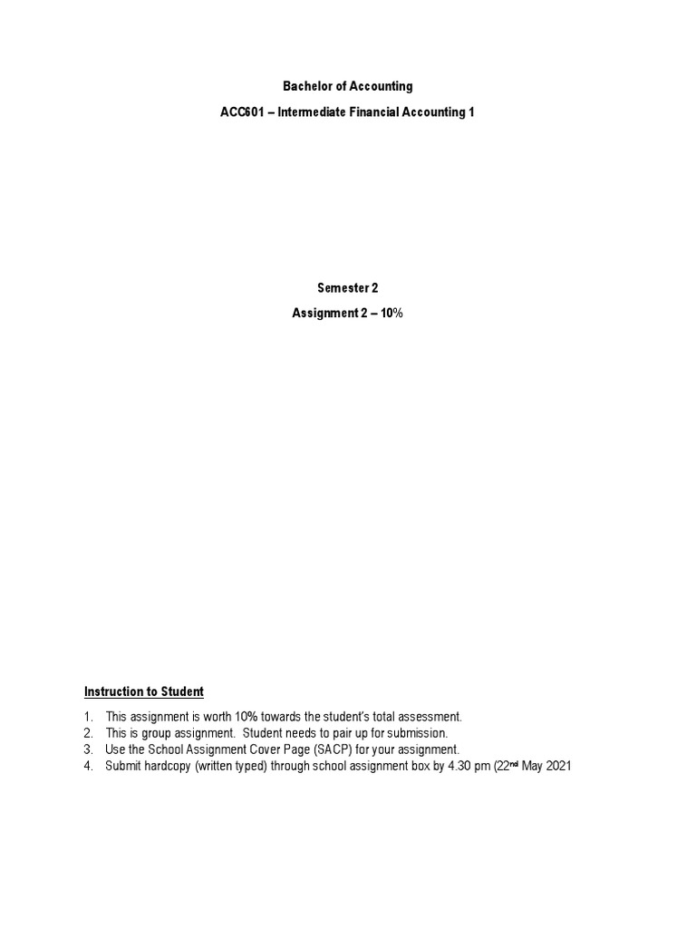 Assignment 2 | PDF | Balance Sheet | Depreciation