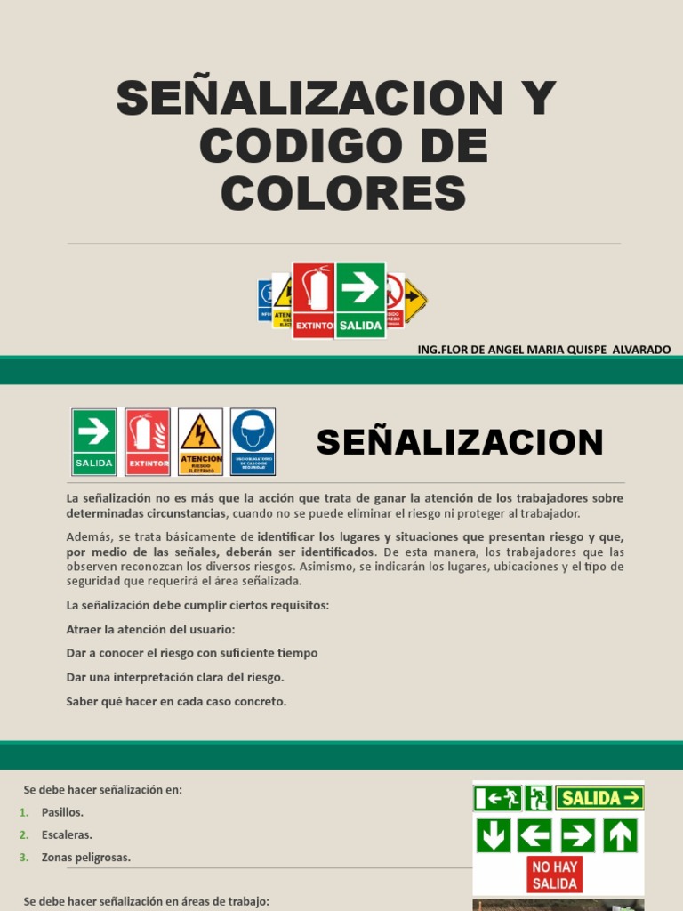 Senalizacion y Codigo de Colores | PDF