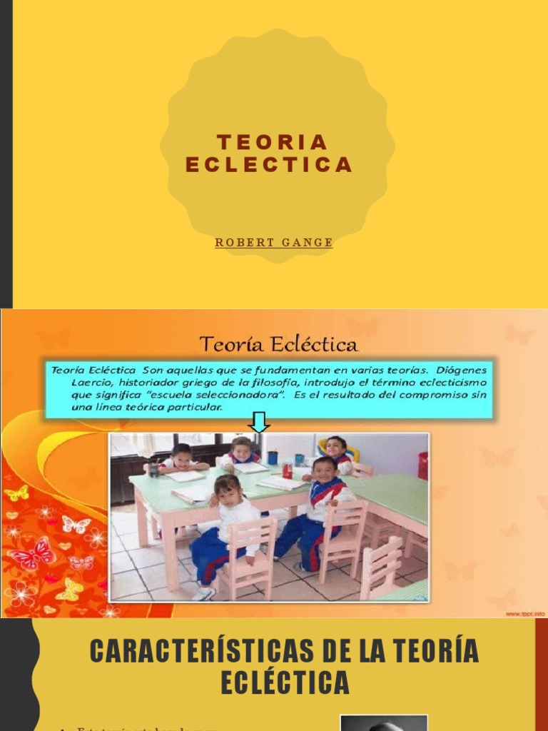 Teoría Ecléctica de Robert Gagné | PDF