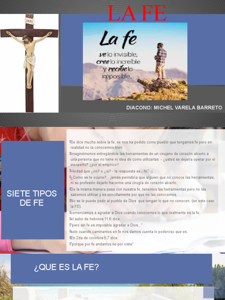 Siete Tipos de Fe en la Biblia | PDF | Fe | Jesús