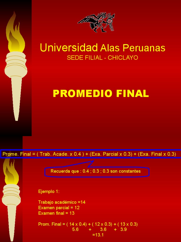 Promedio Final | PDF