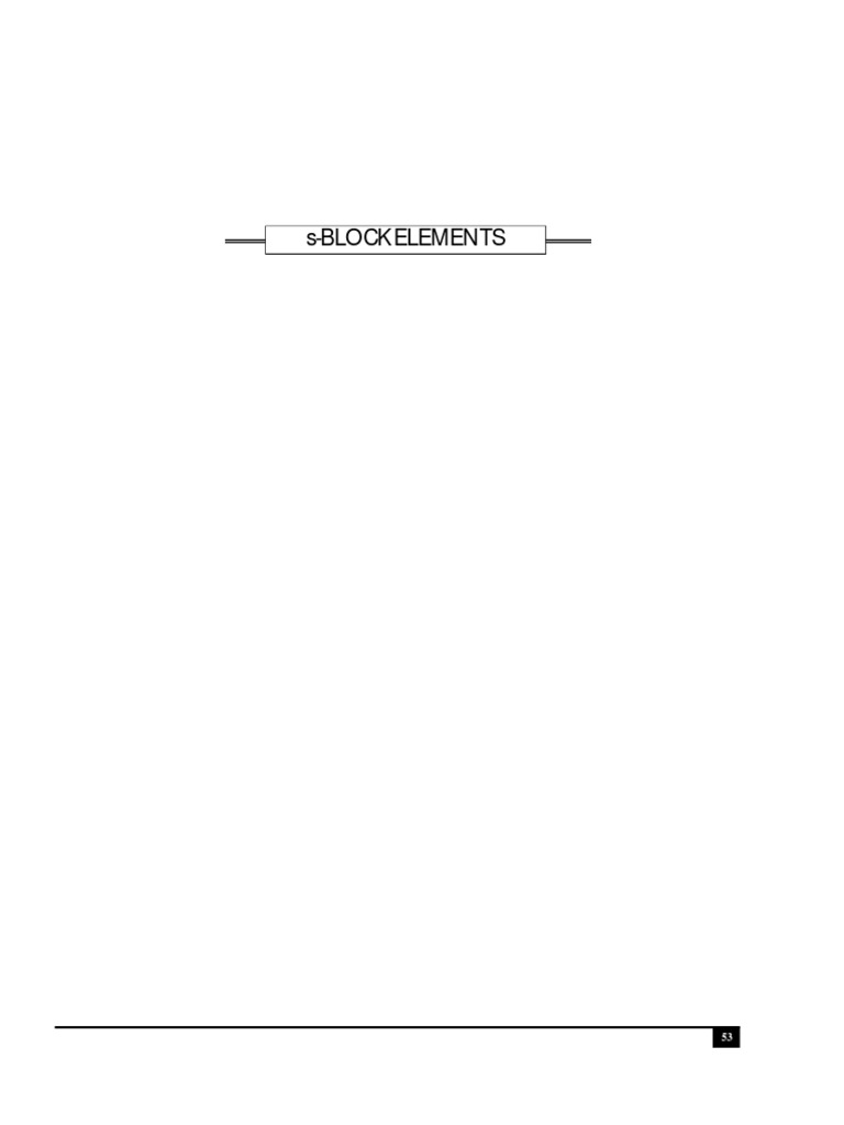 S Block | PDF | Sodium Carbonate | Hydroxide